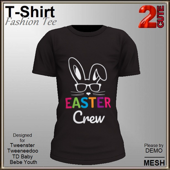 Second Life Marketplace - Fashion Tee [2cute] Easter Crew - Tweenster ...